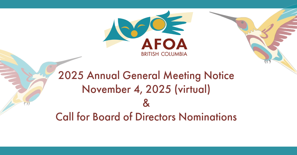 AFOA BC 2025 Board of Director Election
